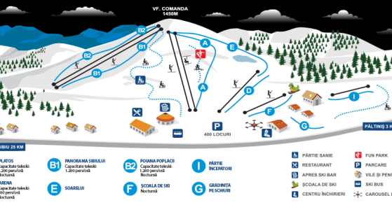 Skipass Paltinis - informații și prețuri Paltinis Arena Platoș - e-Ghid.ro