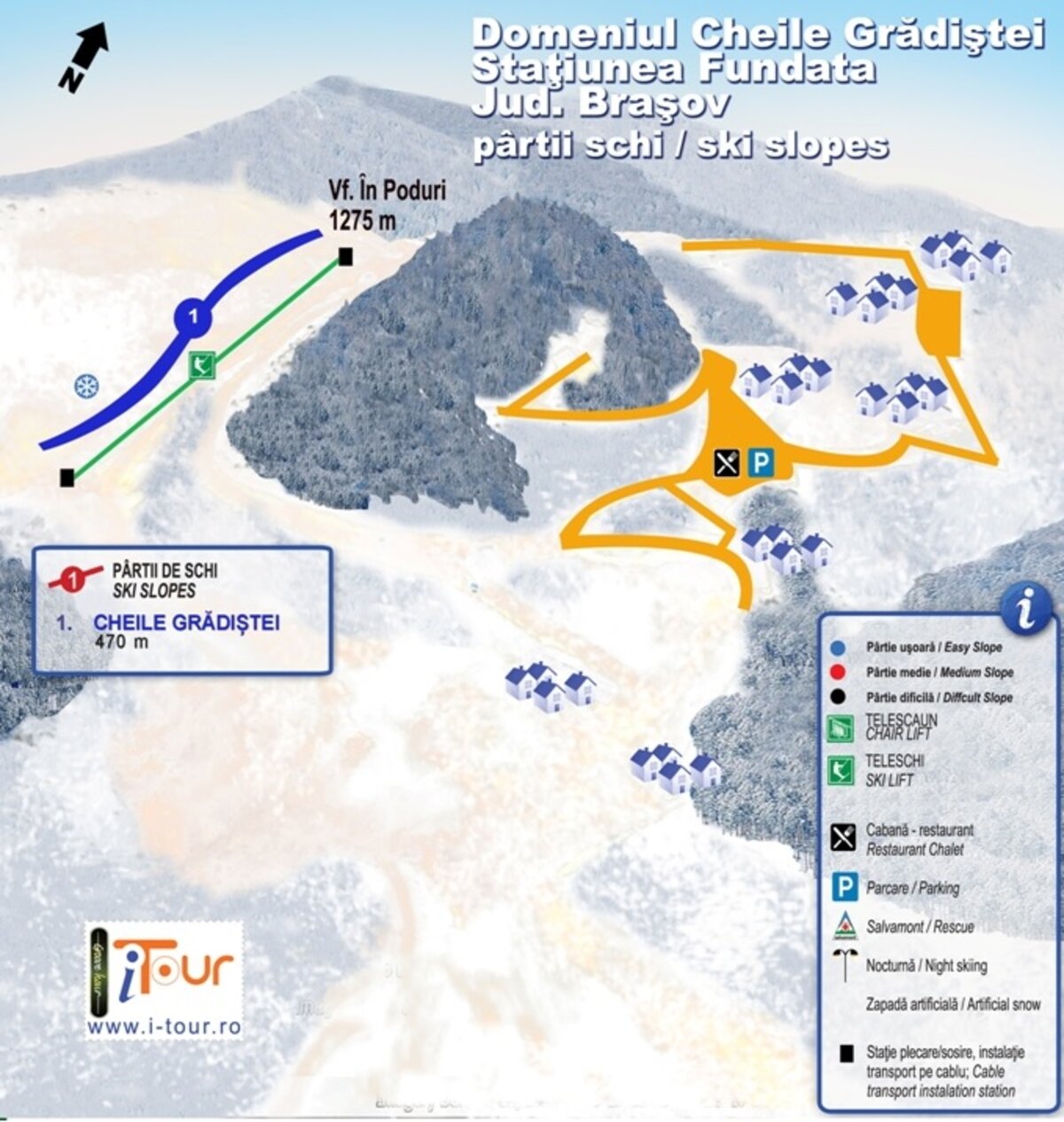 Informații și prețuri domeniul schiabil Cheile Grădiștei - e-Ghid.ro